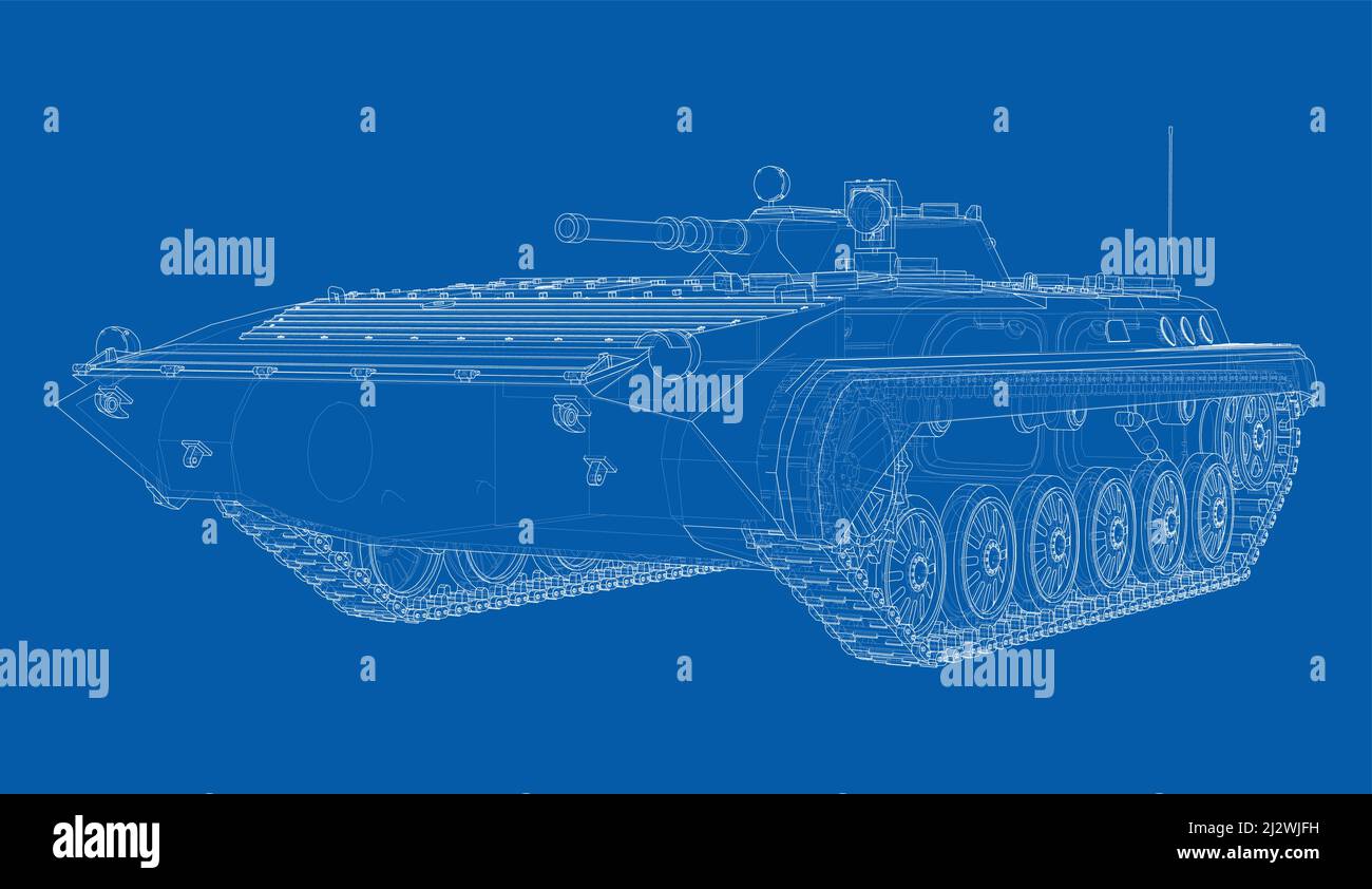 Infantry fighting vehicle. Vector Stock Vector Image & Art - Alamy