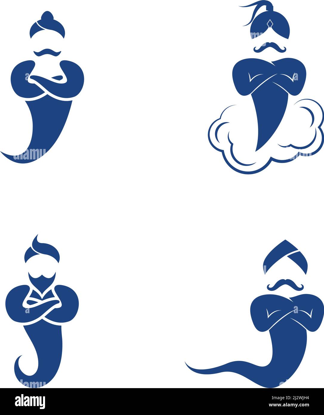 Genie logo illustration vector design Stock Vector Image & Art - Alamy