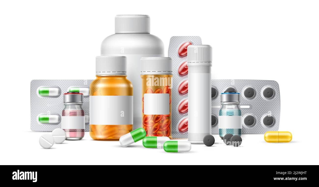 Blisters pill Stock Vector Images - Alamy