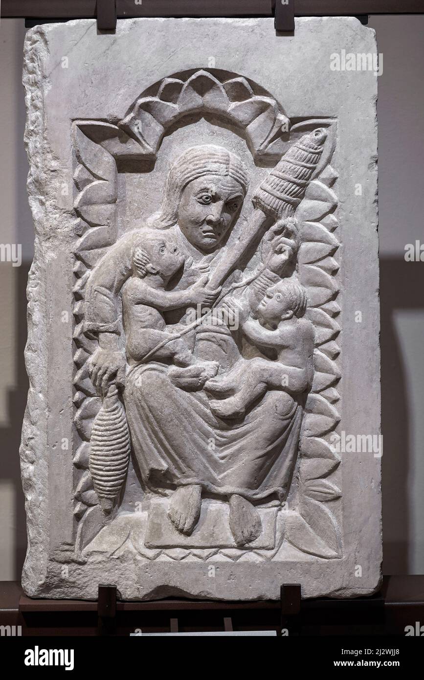 Eve spinner with Cain and Abel - marble - Nicholaus and shop - 1135 ...