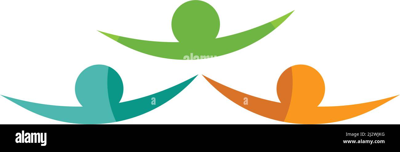 Community, network and social logo design template vector Stock Vector ...