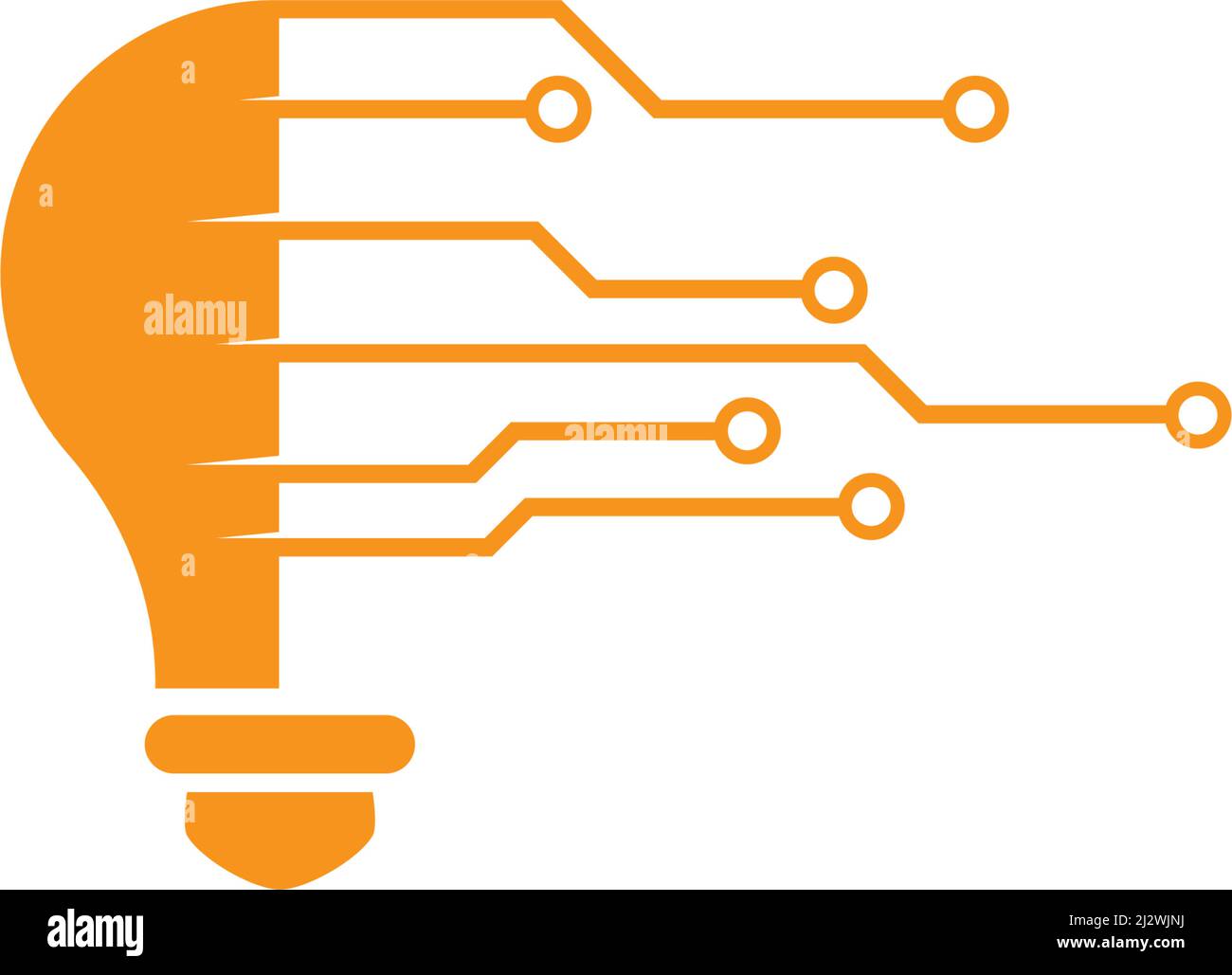 Bulb logo vector ilustration template Stock Vector Image & Art - Alamy