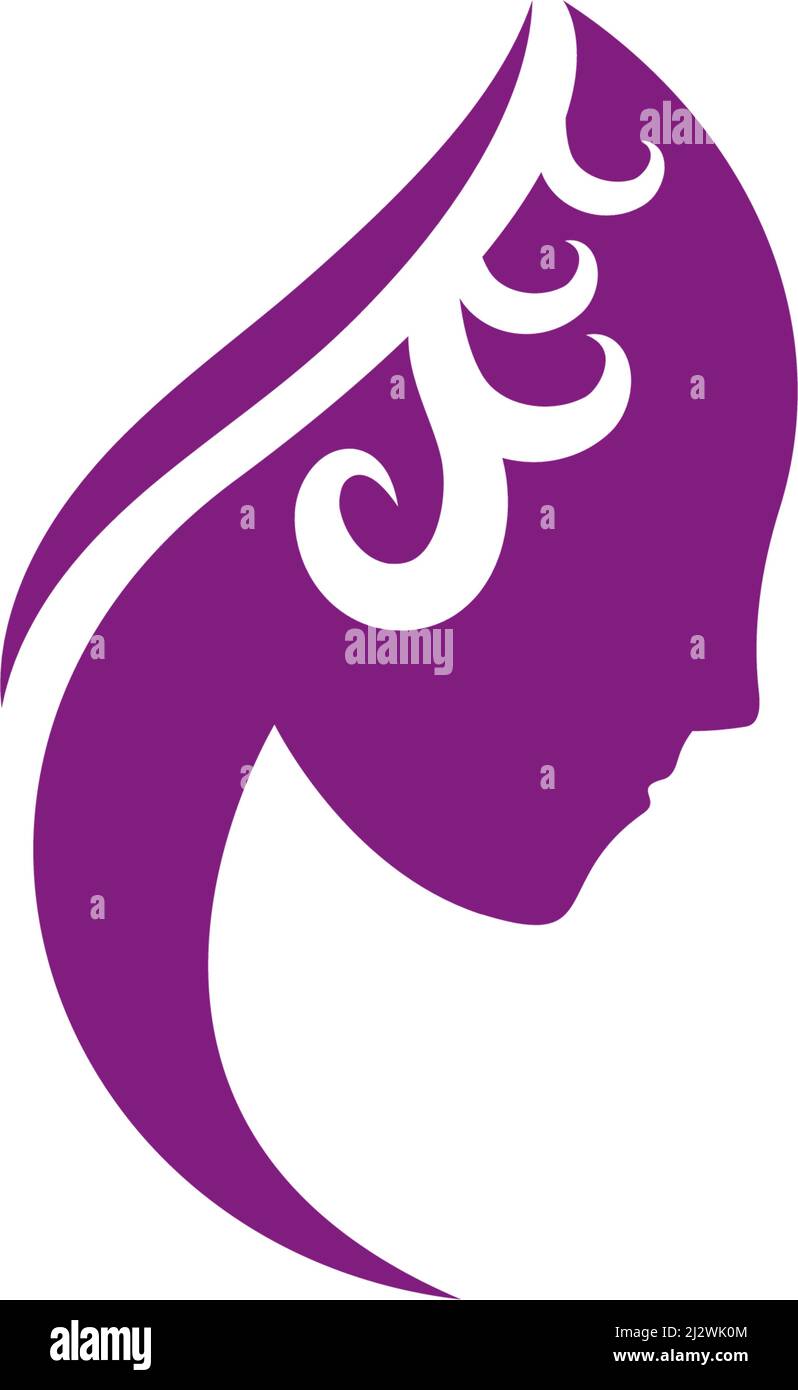 Woman logo illustration vector template Stock Vector Image & Art - Alamy