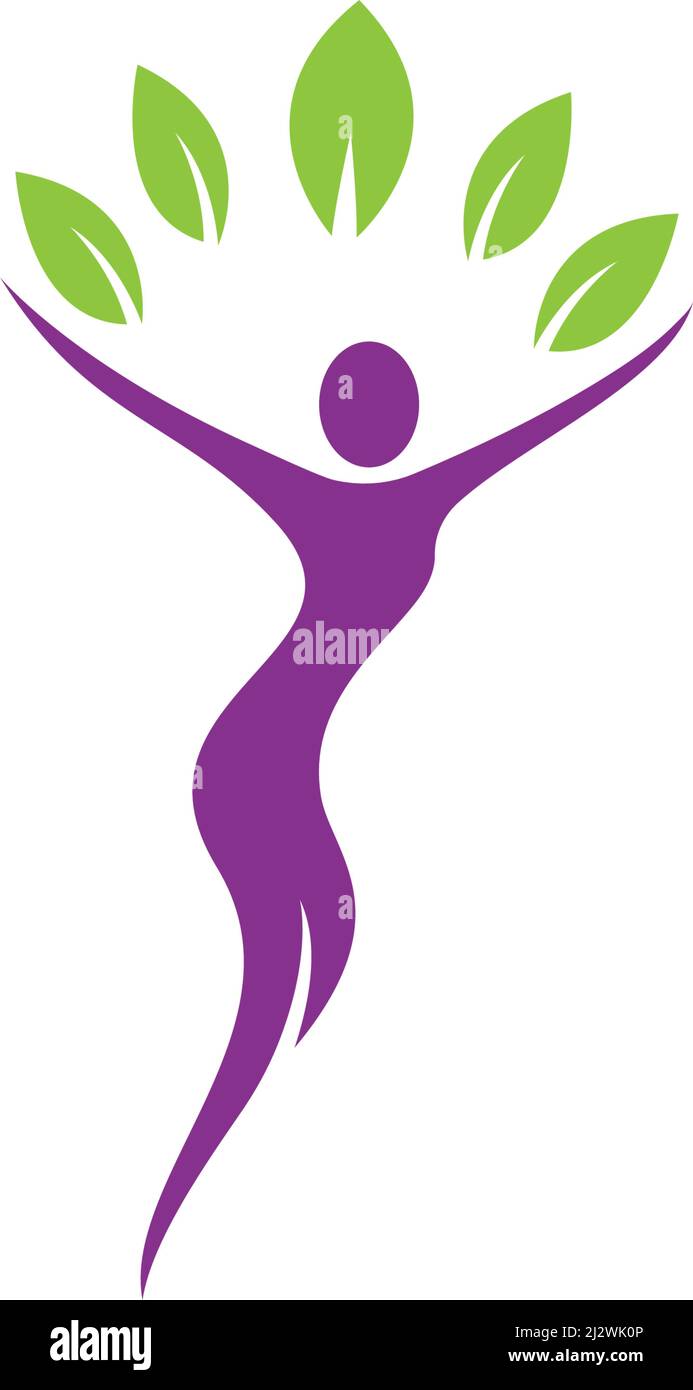 Woman logo illustration vector template Stock Vector Image & Art - Alamy