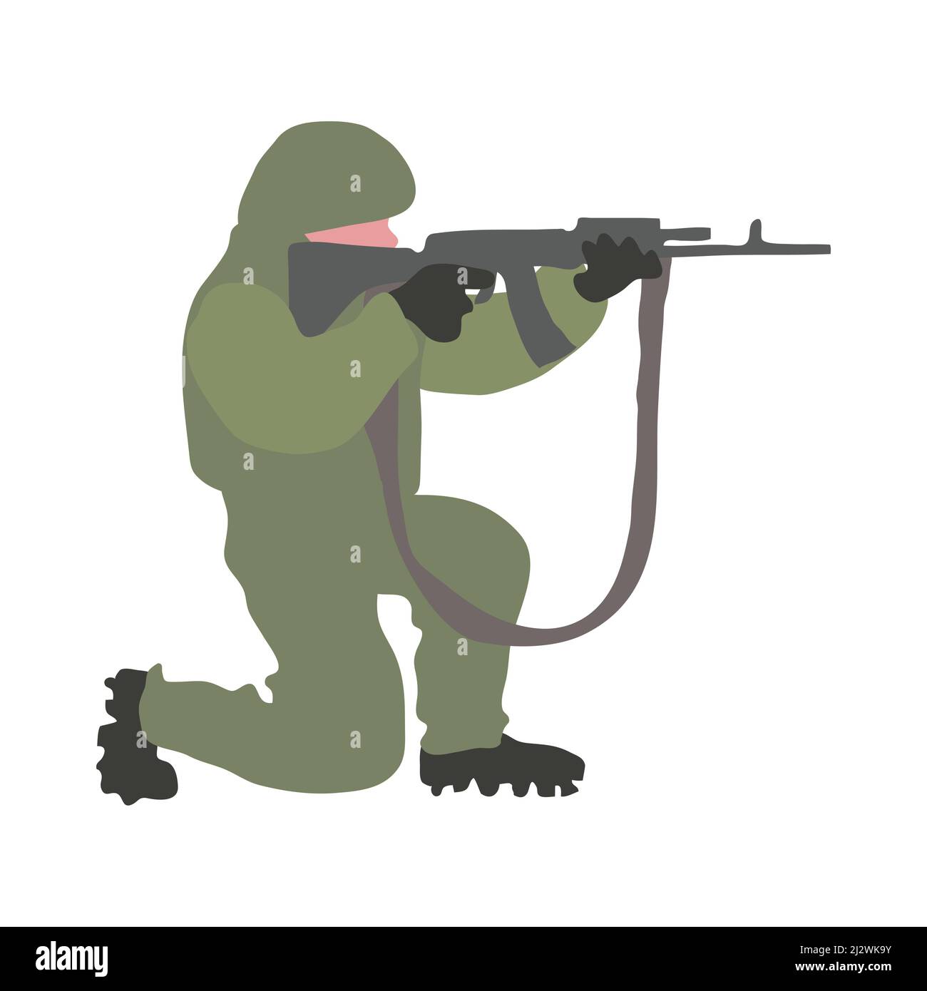 soldier clip art . Vector Illustration Stock Vector Image & Art - Alamy