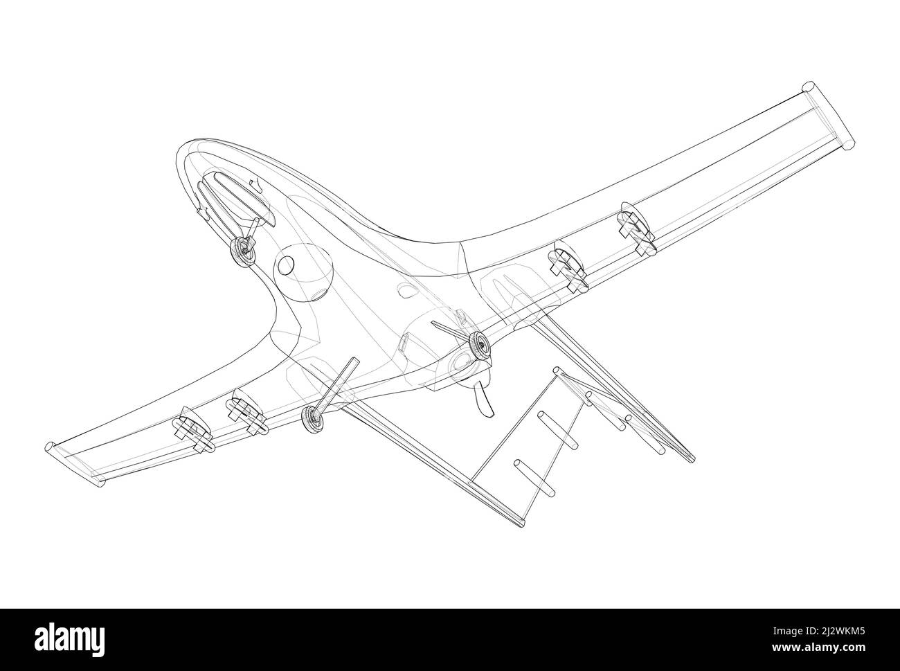 Military Predator Drone. Vector Stock Vector Image & Art - Alamy