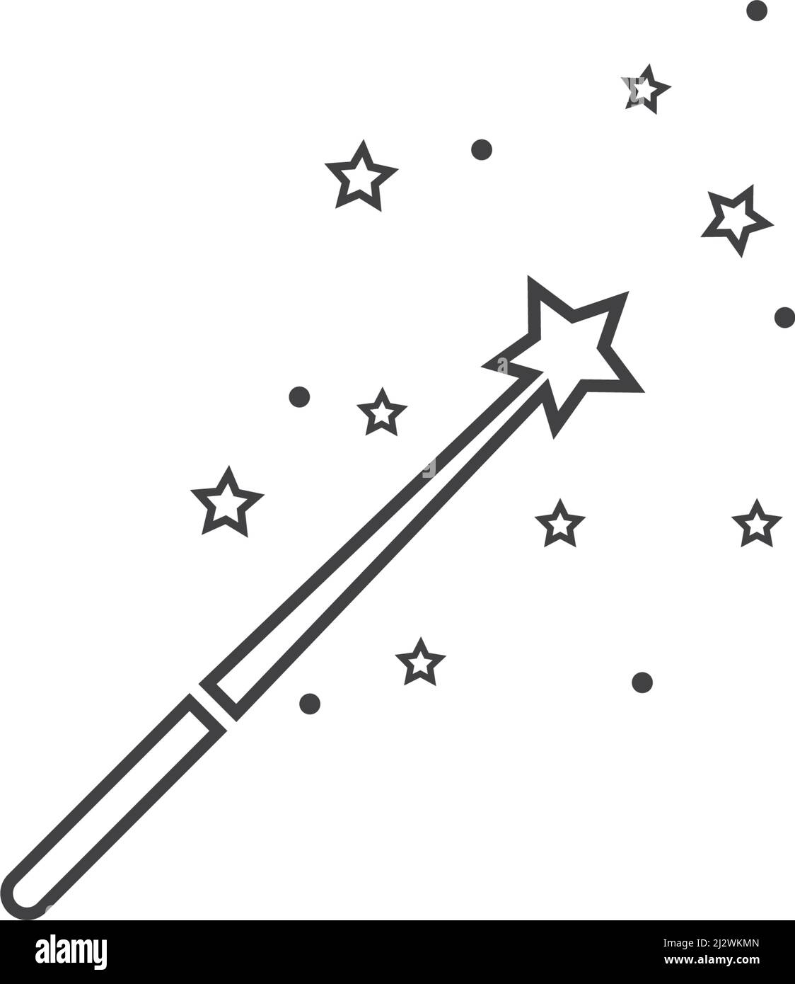 Magic top hat wand Black and White Stock Photos & Images - Alamy