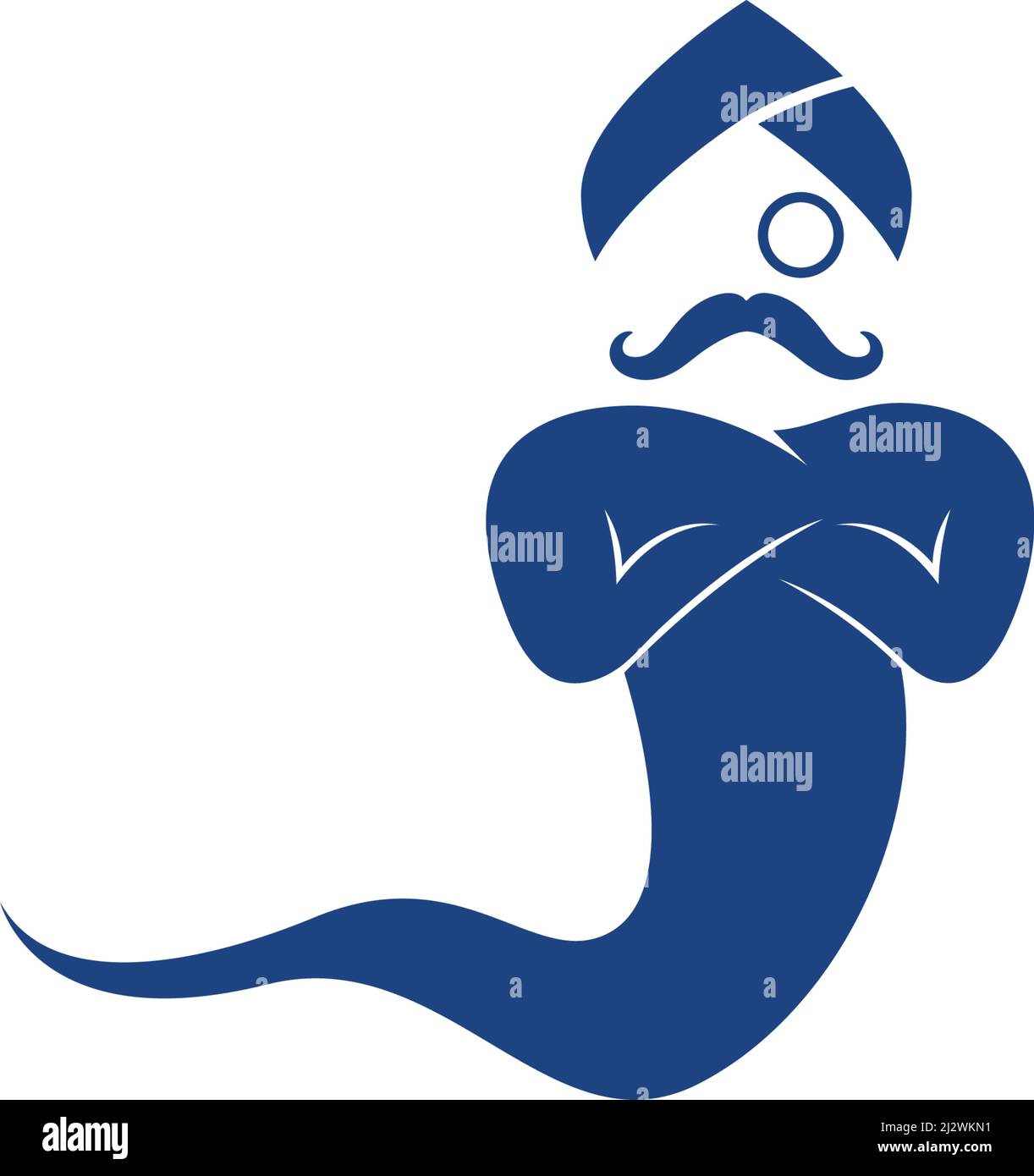 Genie logo illustration vector design Stock Vector Image & Art - Alamy