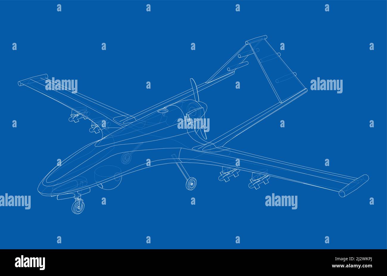 Predator drone blueprint hi-res stock photography and images - Alamy
