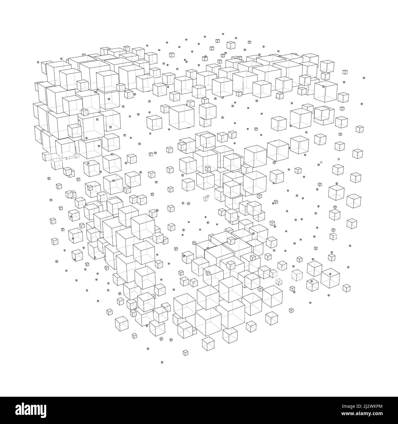 Vector abstract boxes background Stock Vector Image & Art - Alamy