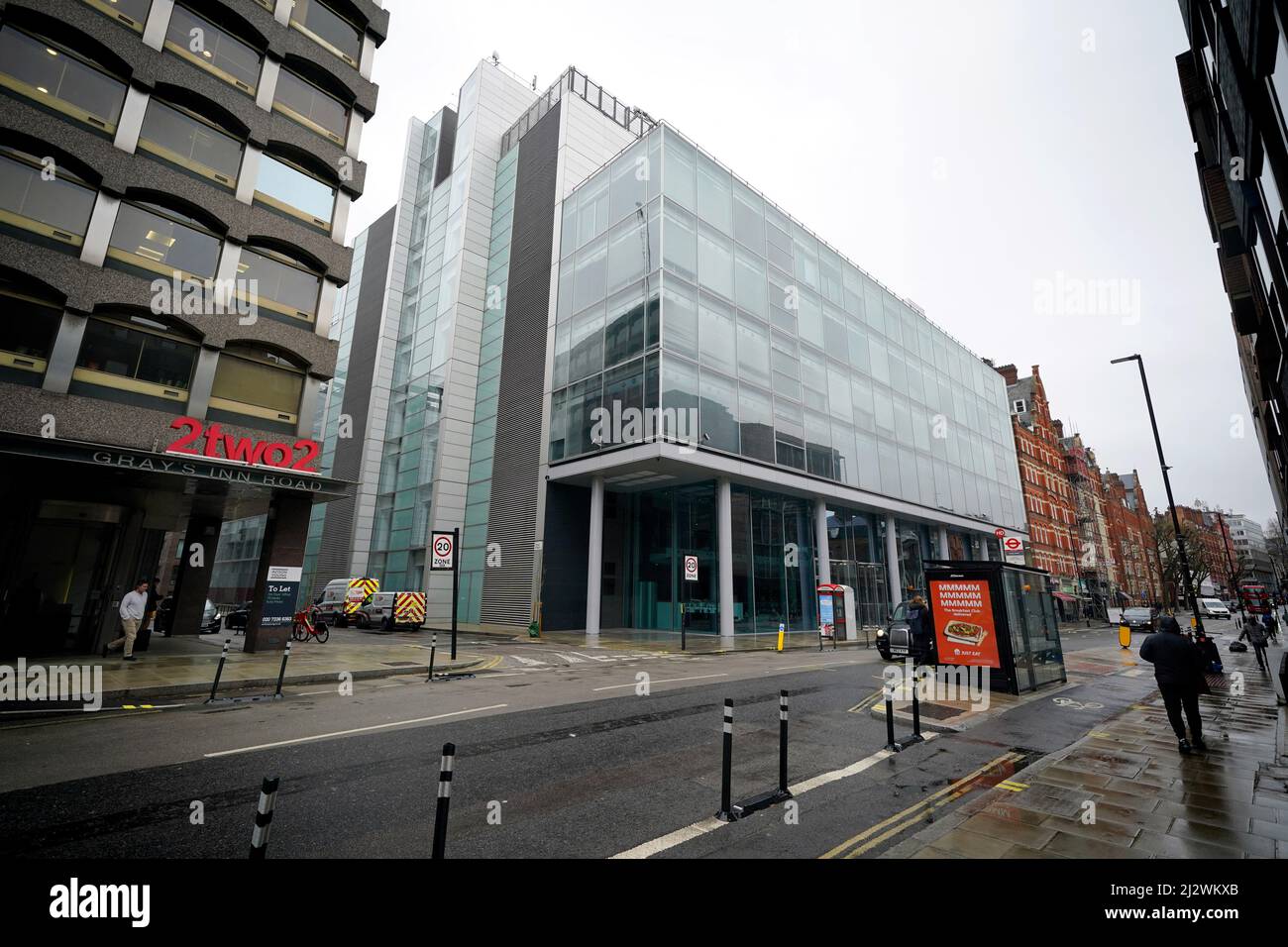 General view of the ITN building, on Gray's Inn Road, London. Jeremy ...