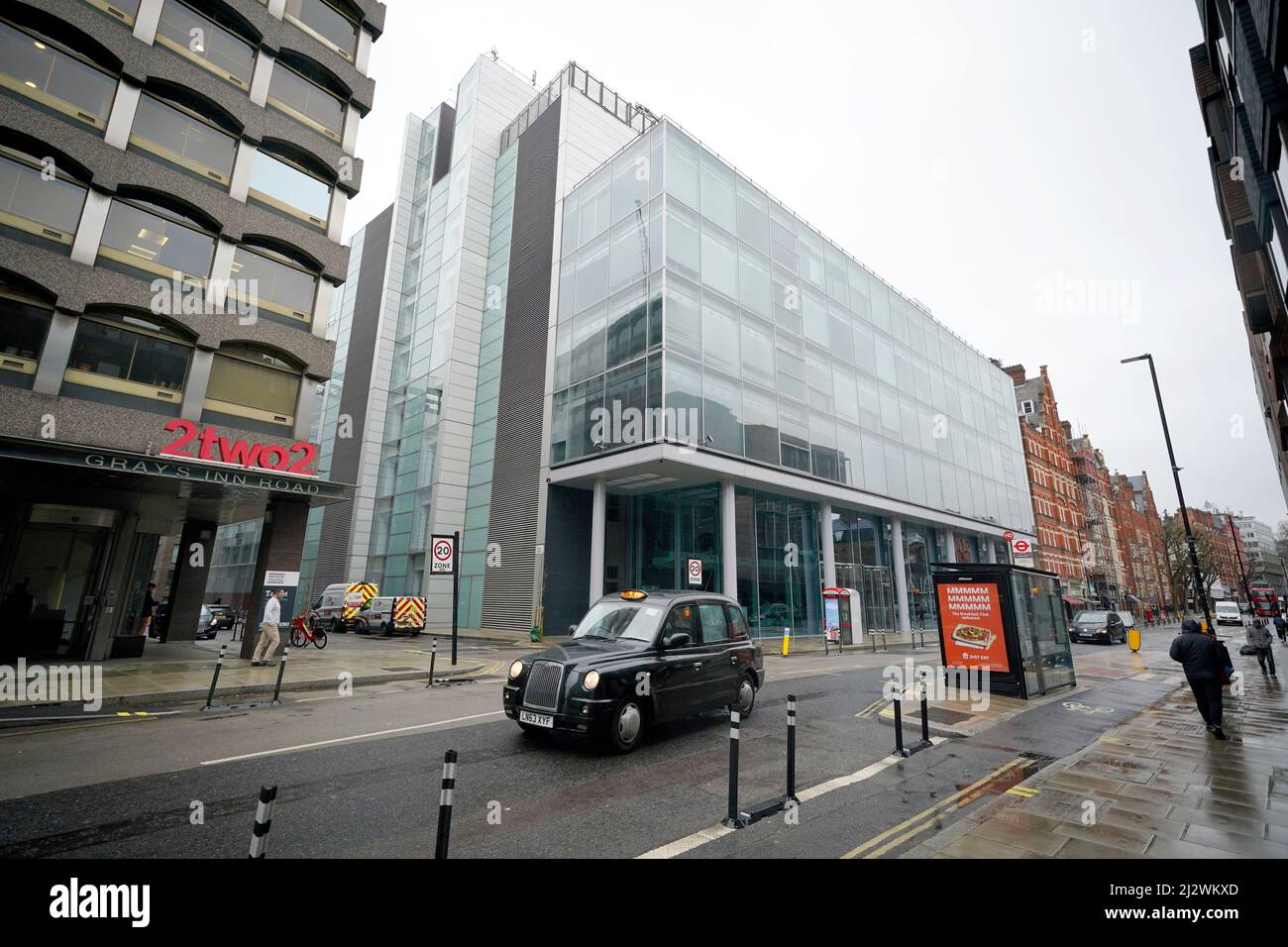 General view of the ITN building, on Gray's Inn Road, London. Jeremy Vine's Channel 5 talk show ...