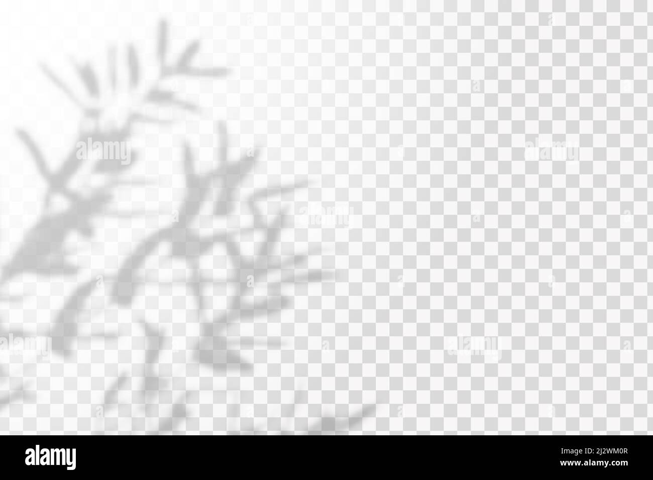 The effect of overlaying shadows. Natural light layout.Realistic shadow ...