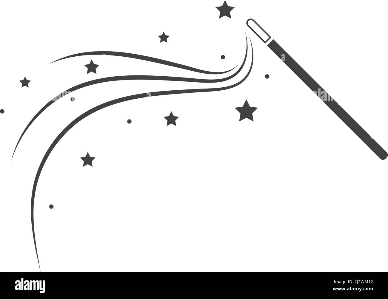 Wand Magic stick icon vector template Stock Vector Image & Art - Alamy
