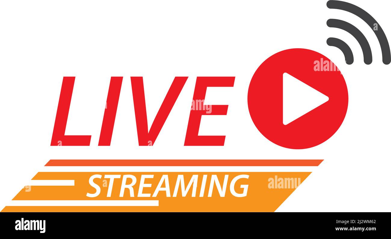 Live streaming play logo icon vector template Stock Vector Image & Art ...