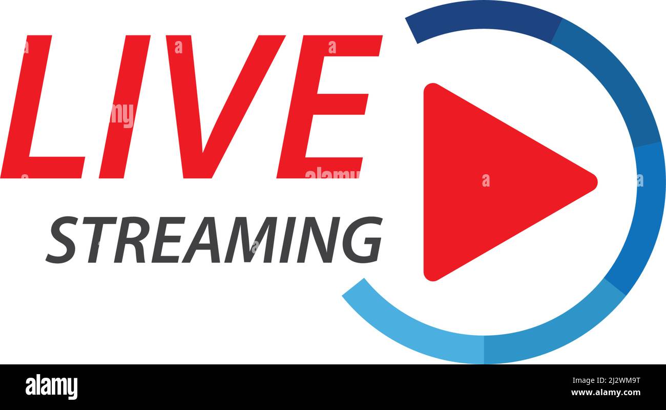 Live streaming play logo icon vector template Stock Vector Image & Art ...