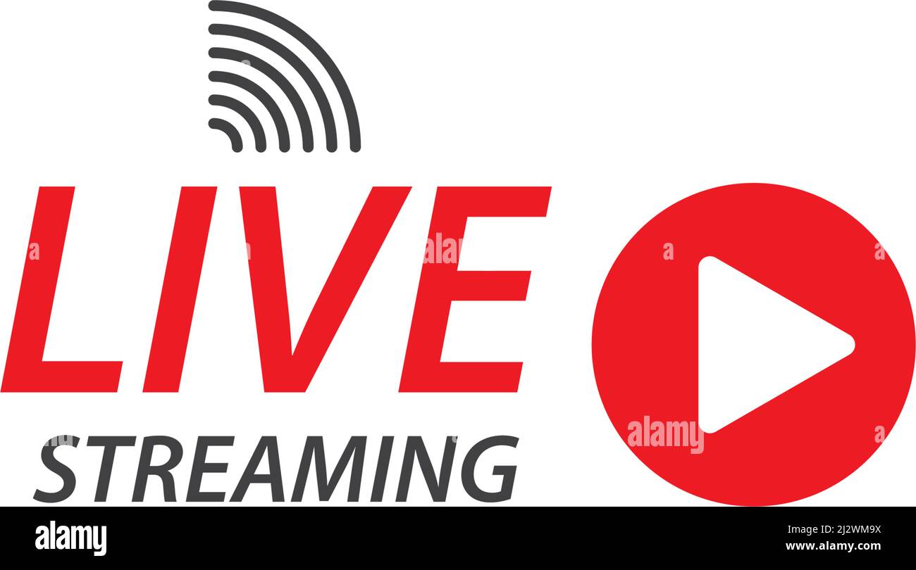 Live streaming play logo icon vector template Stock Vector Image & Art ...