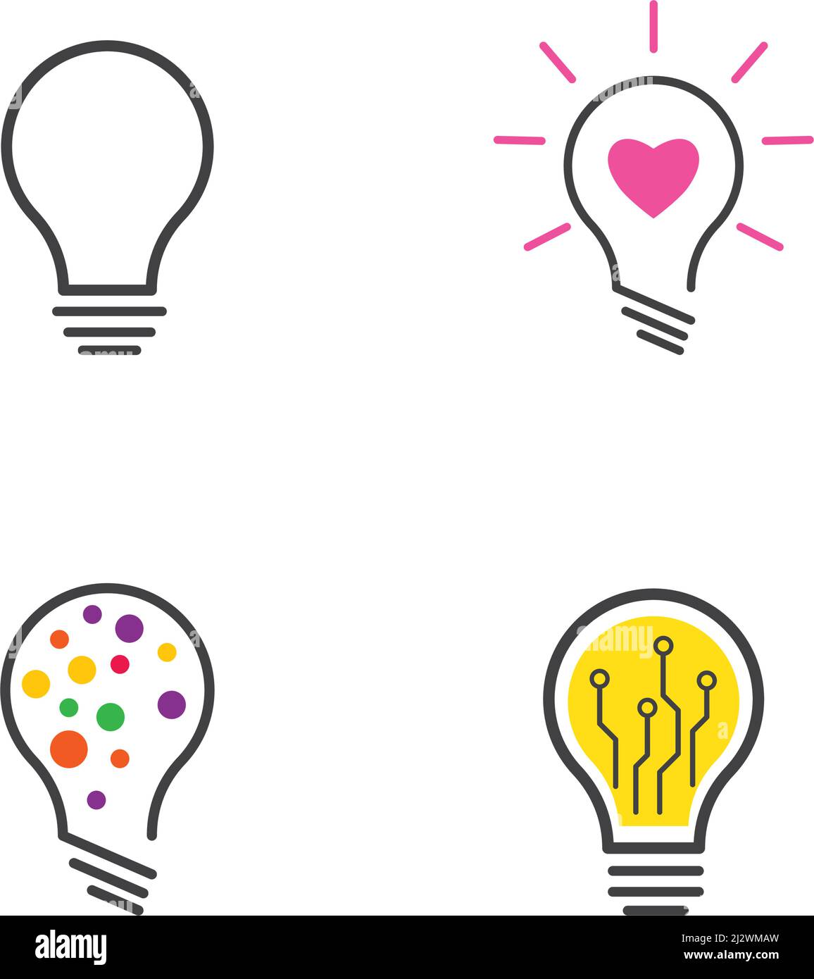 Bulb technology logo vector template Stock Vector Image & Art - Alamy