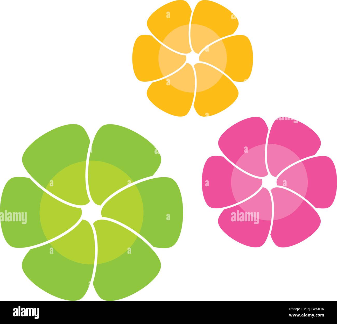 Beautiful flower logo template vector Stock Vector Image & Art - Alamy