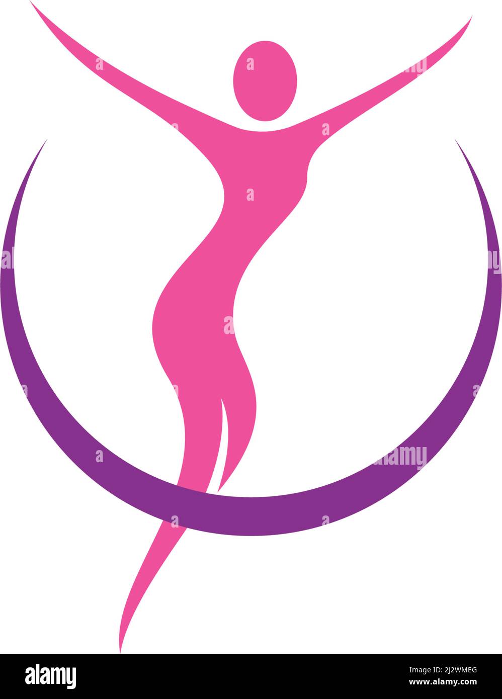 Woman logo illustration vector template Stock Vector Image & Art - Alamy