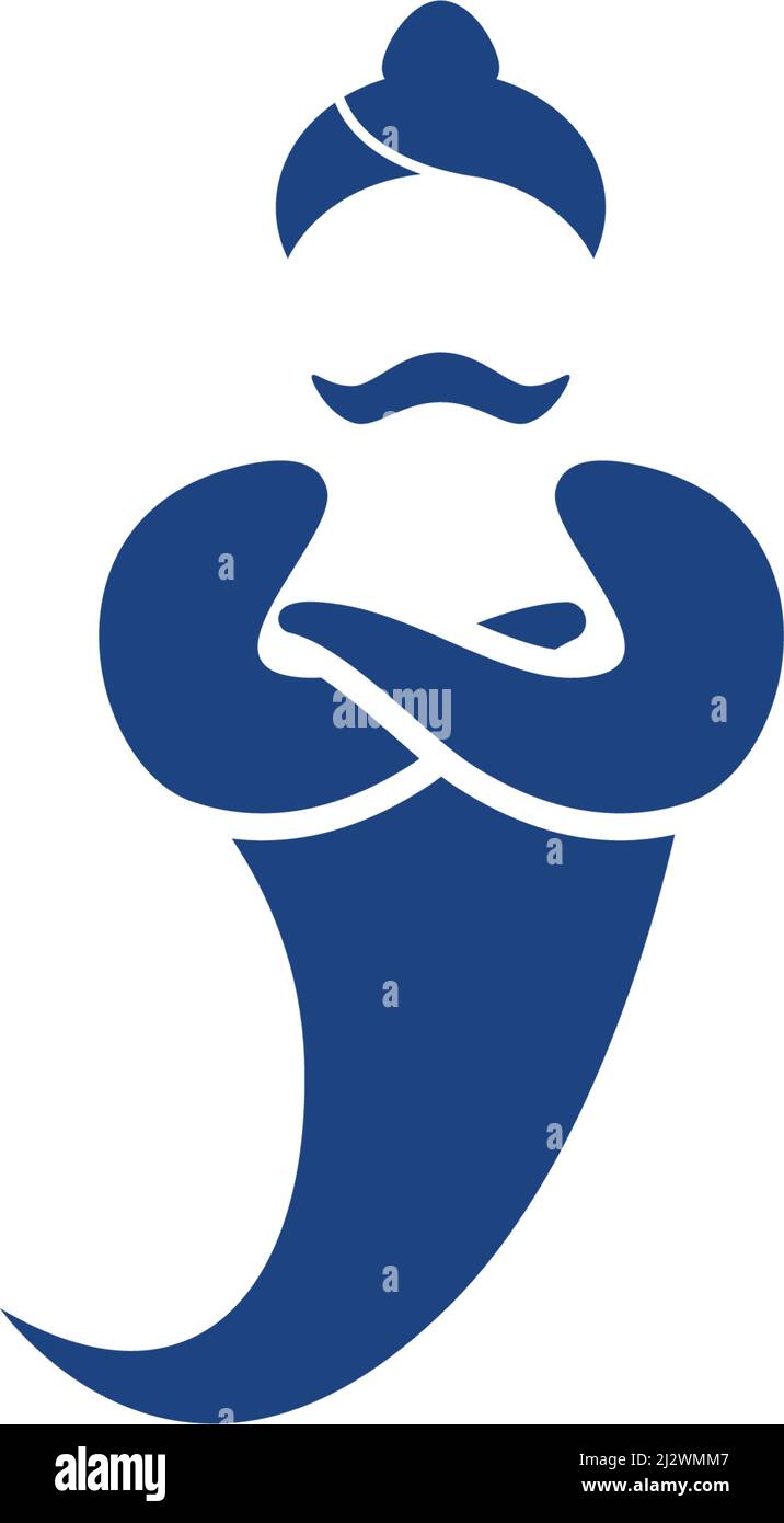 Genie logo illustration vector design Stock Vector Image & Art - Alamy