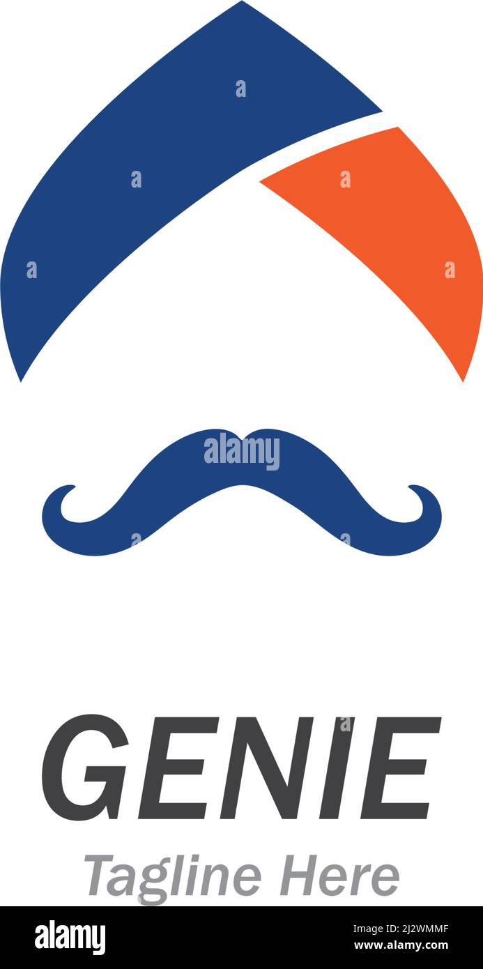 Genie logo illustration vector design Stock Vector Image & Art - Alamy