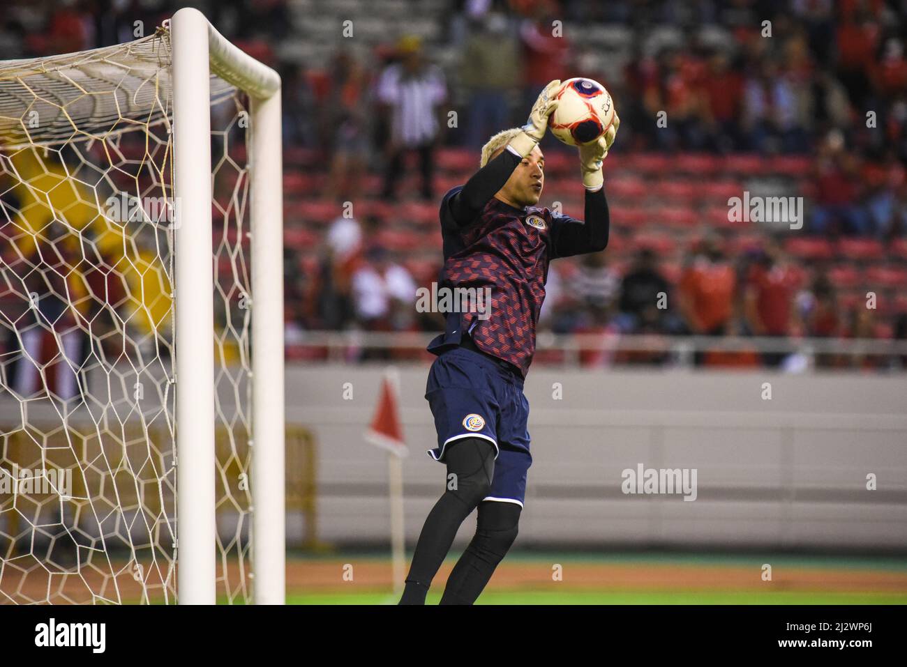 SAN JOSE, Costa Rica: Keylor Navas, costarican goalkeeper, warming up ...