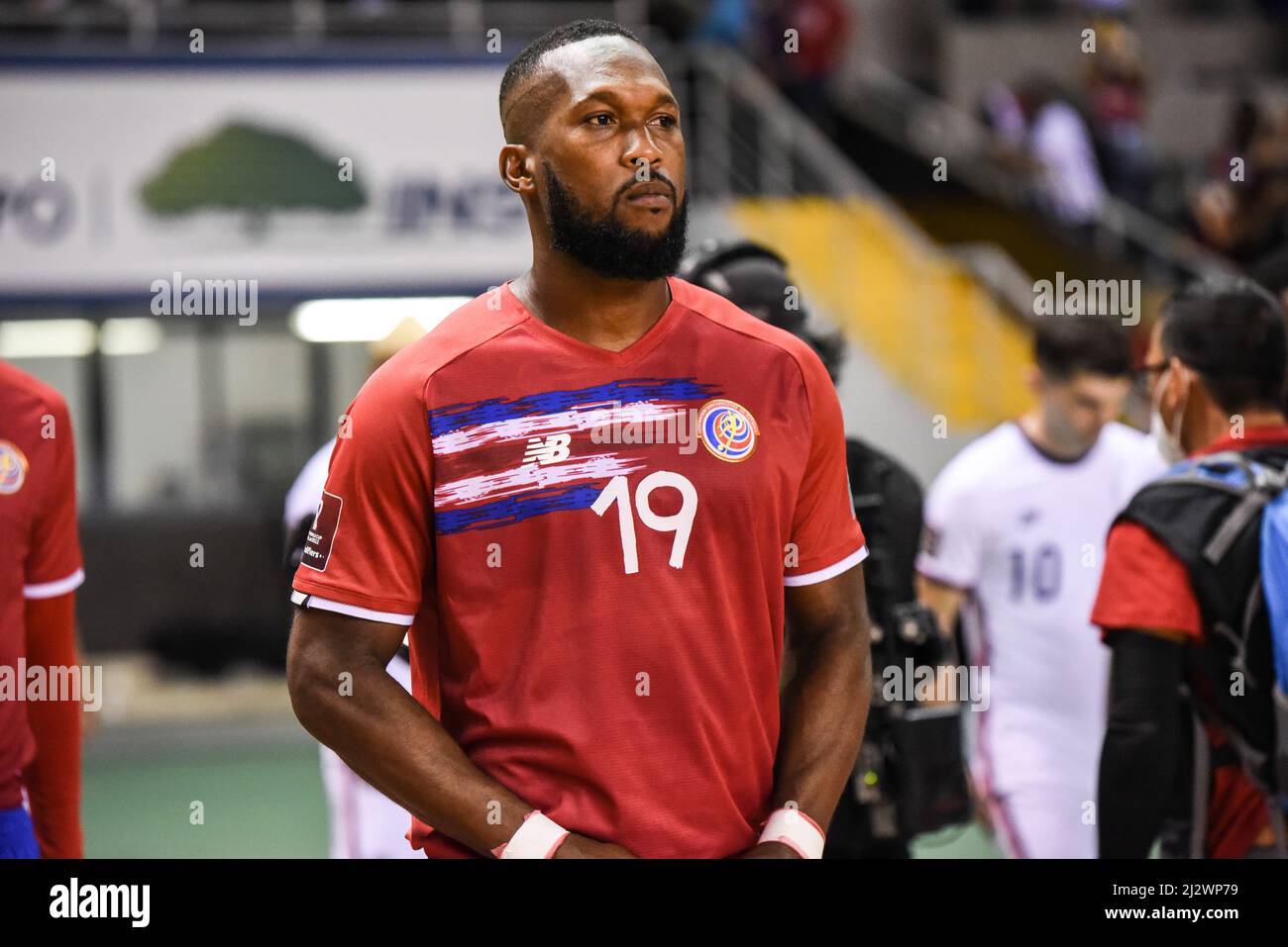 SAN JOSE, Costa Rica: Costarican defender Kendall Waston enters the ...