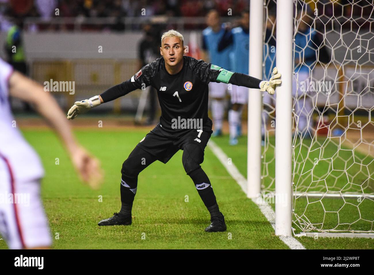 SAN JOSE, Costa Rica: Costarican goalkeeper Keylor Navas in action ...
