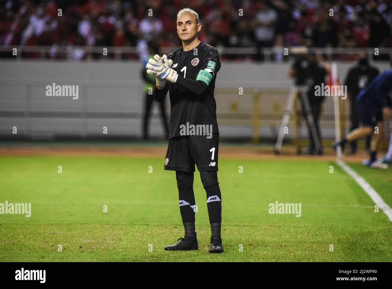SAN JOSE, Costa Rica: Costarican goalkeeper Keylor Navas in action ...