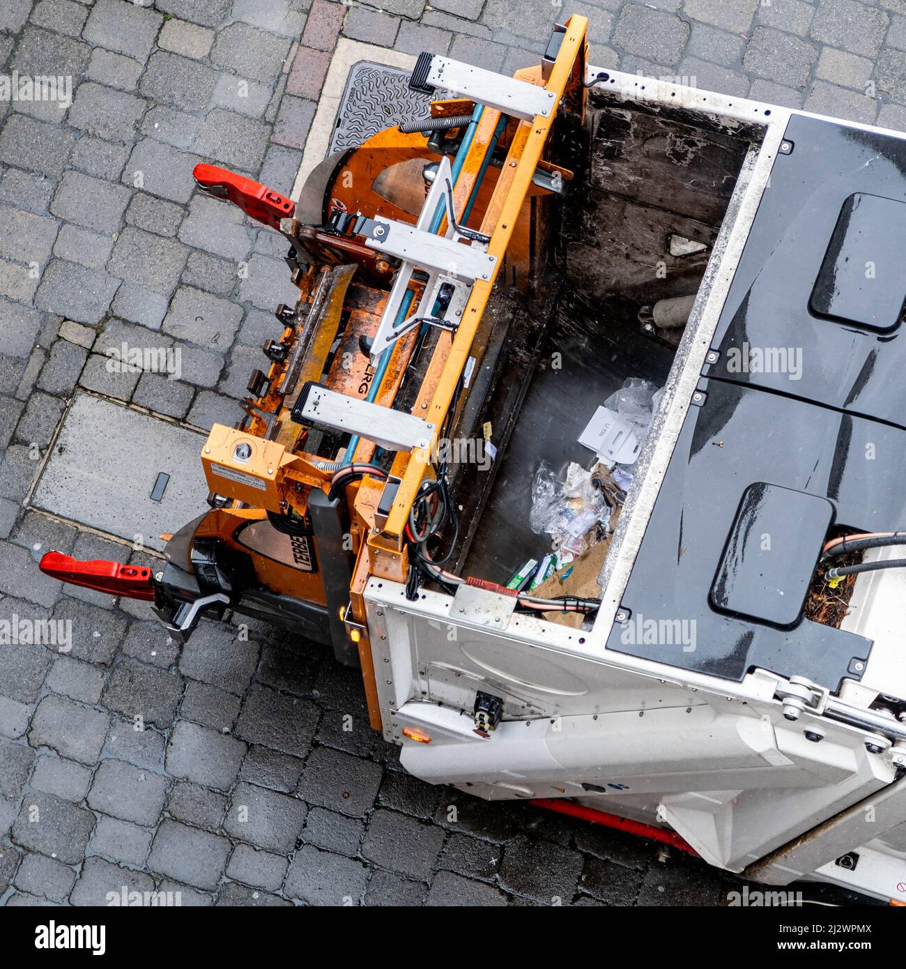Epsom Surrey London UK, April 04 2022, Refuse Or Garbage Truck ...
