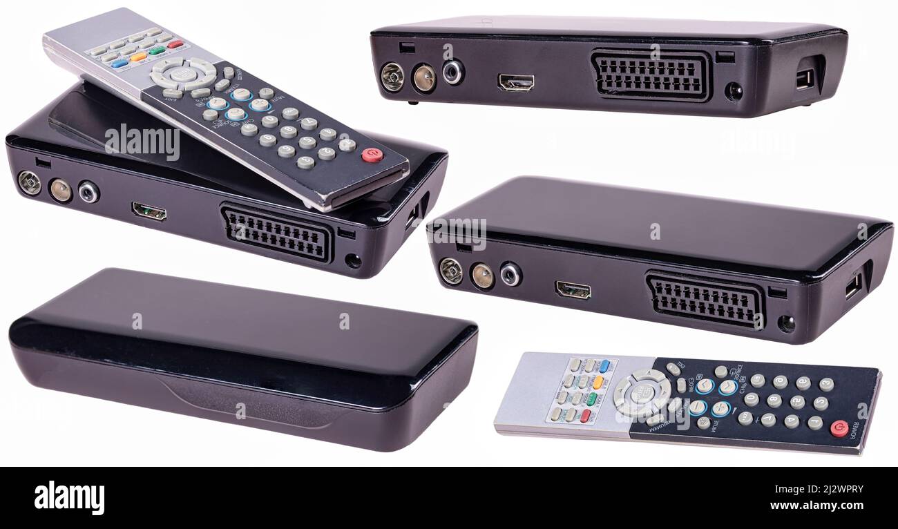Remote control and TV set-top box for receiving terrestrial television ...