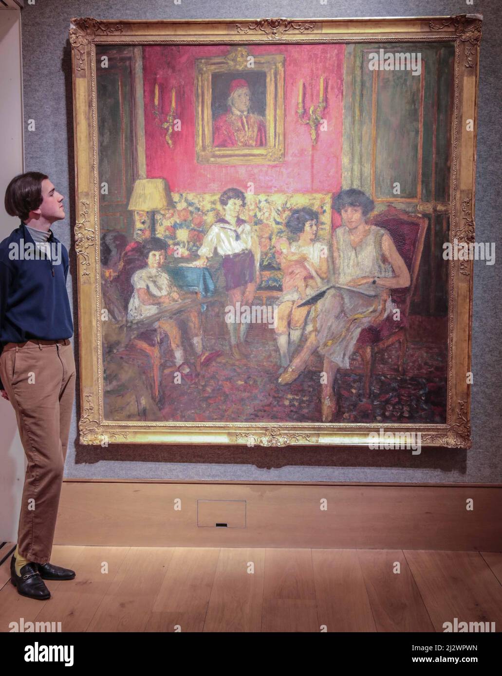 London UK 04 April 2022 Bonhams’ Impressionist & Modern Art .Edouard ...