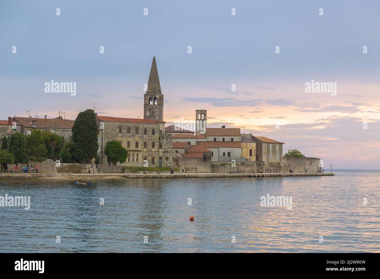Porec, old town with Euphrasius Basilica Stock Photo - Alamy