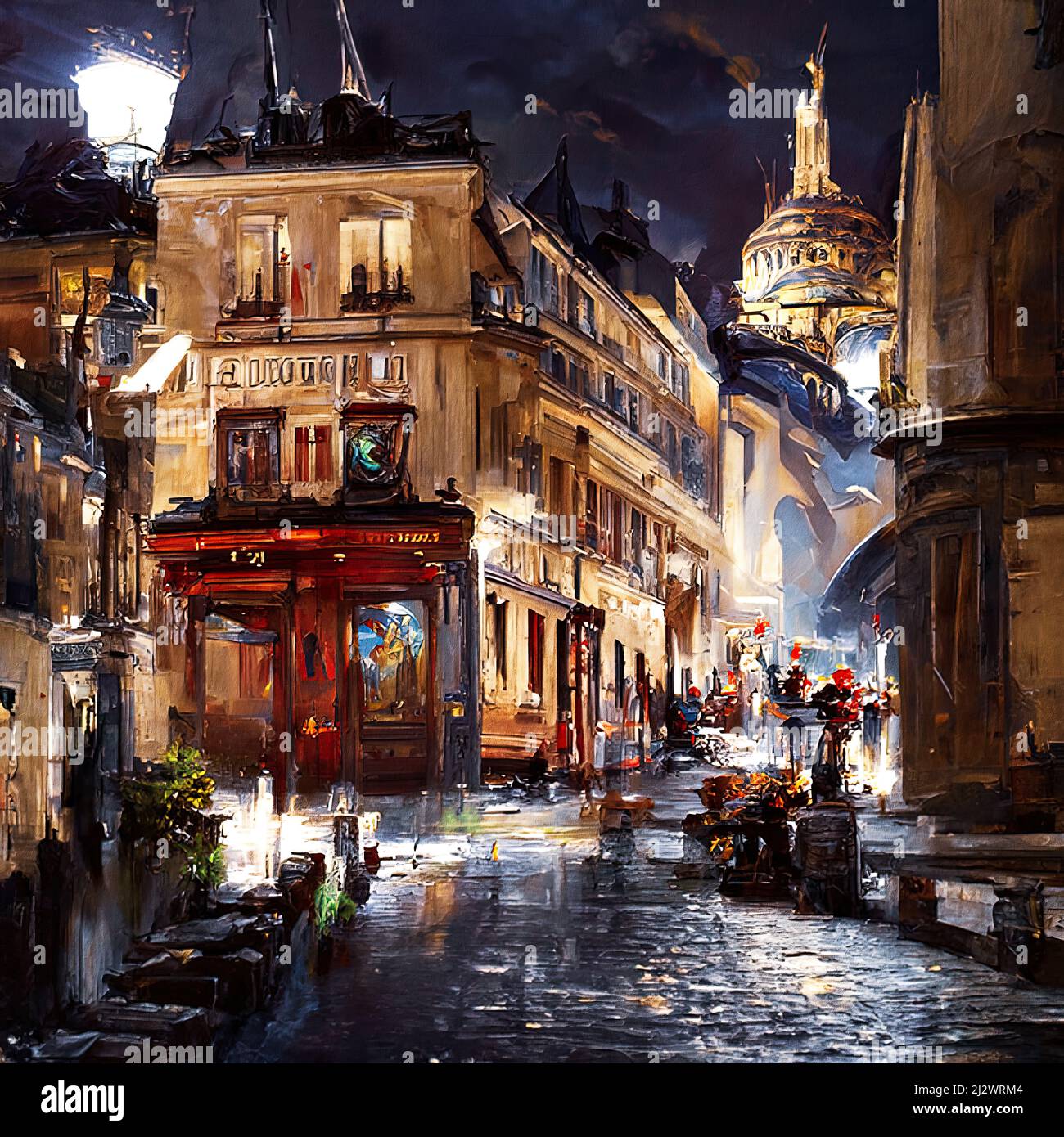 Historic paris streets hi-res stock photography and images - Alamy