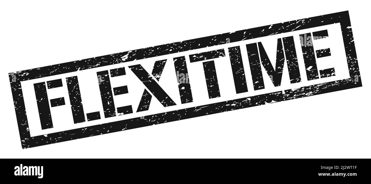 Flexitime stamp Black and White Stock Photos & Images - Alamy