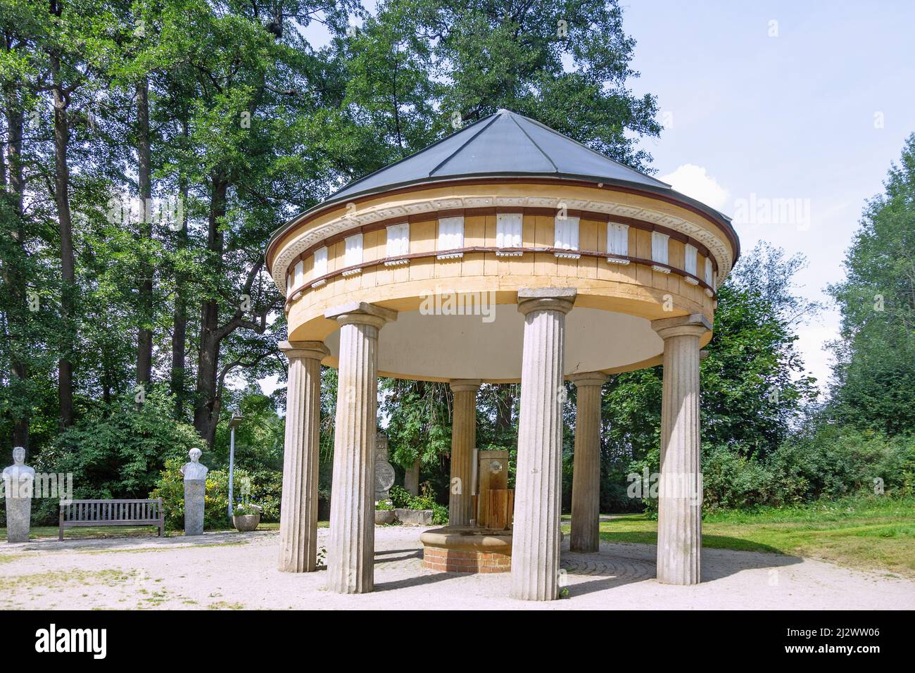 Bad Alexandersbad, healing spring pavilion Stock Photo - Alamy