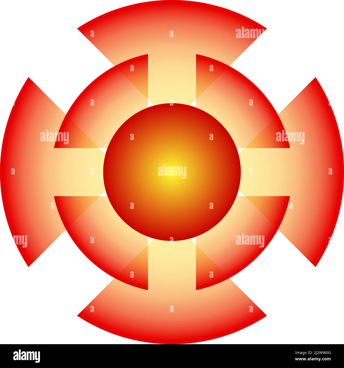 Red pain symbol for medical ad. Health problem mark Stock Vector Image ...