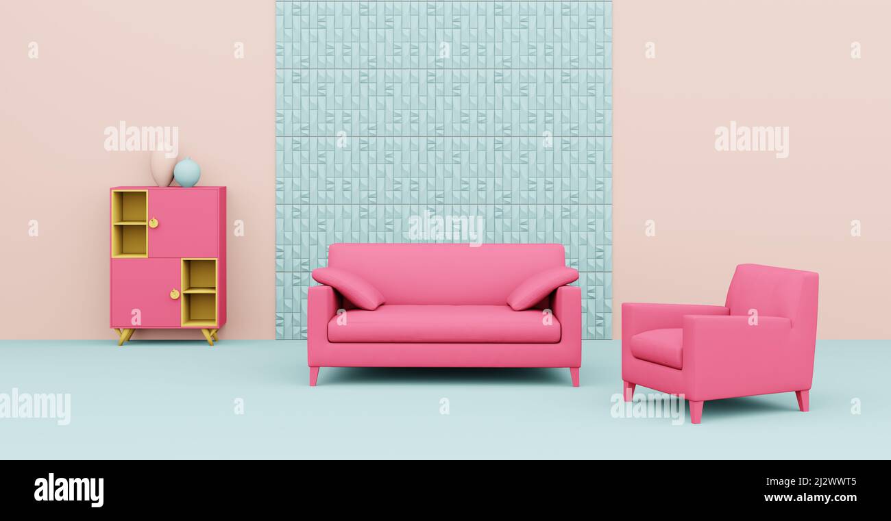 3d Abstract interior. Interior template Stock Photo - Alamy