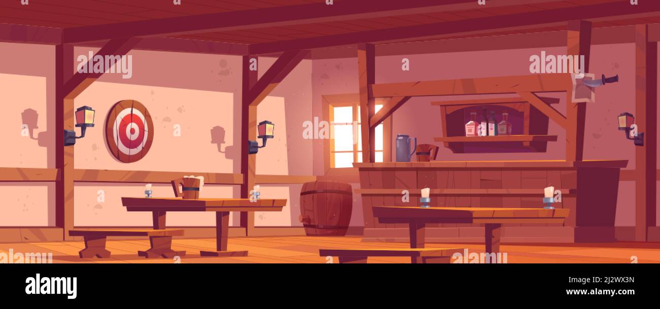 Vintage saloon interior Stock Vector Images - Alamy