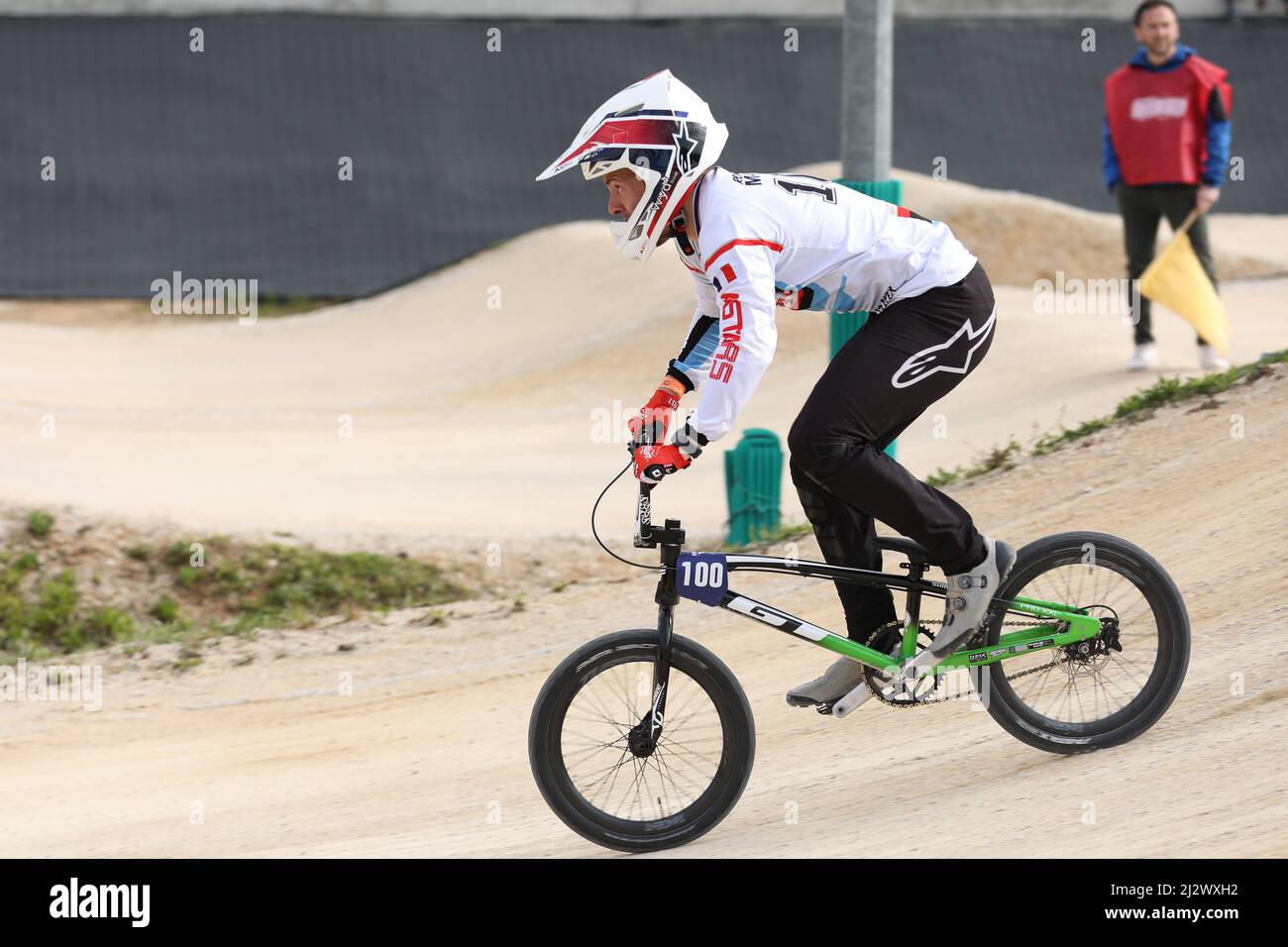 April 3, 2022, Verona, Veneto, Italy: ROMAIN MAHIEU of France rides in ...
