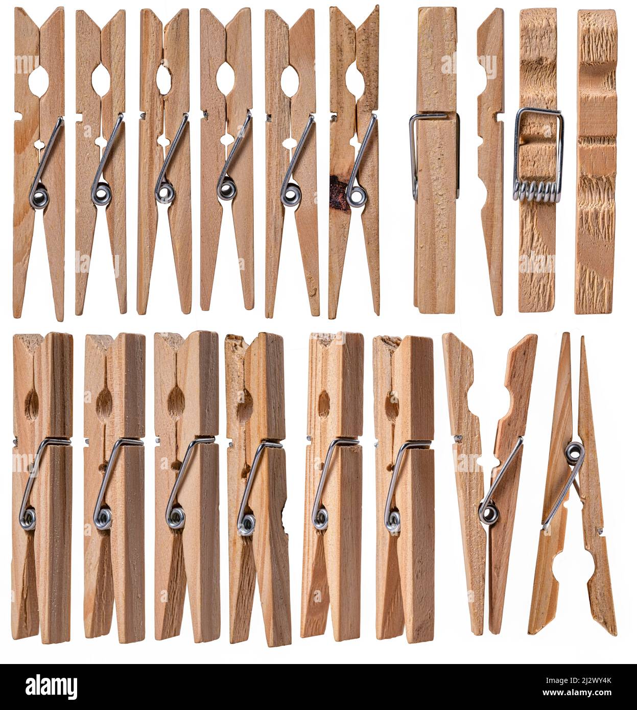 Wooden cloth pegs hi-res stock photography and images - Alamy