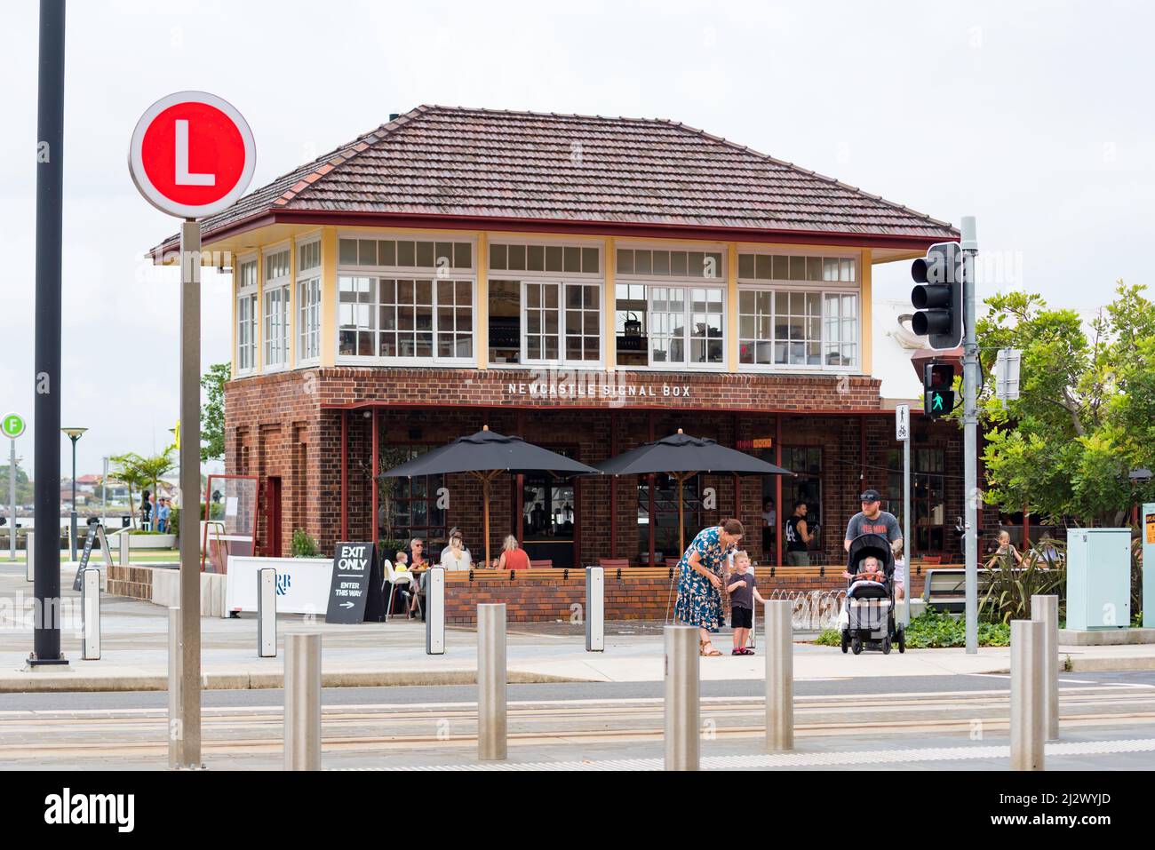 Part of the former Newcastle Railway Station in Australia, this 1936 ...