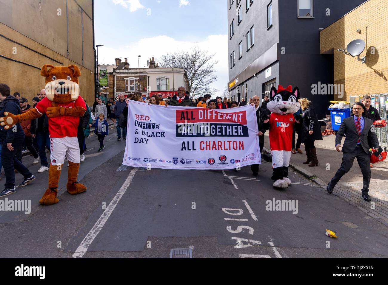 Red white and black day charlton hi-res stock photography and images ...