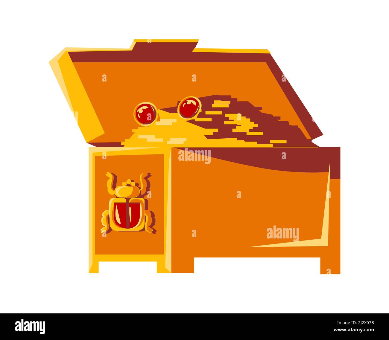 Golden scarab beetle ancient Stock Vector Images - Alamy