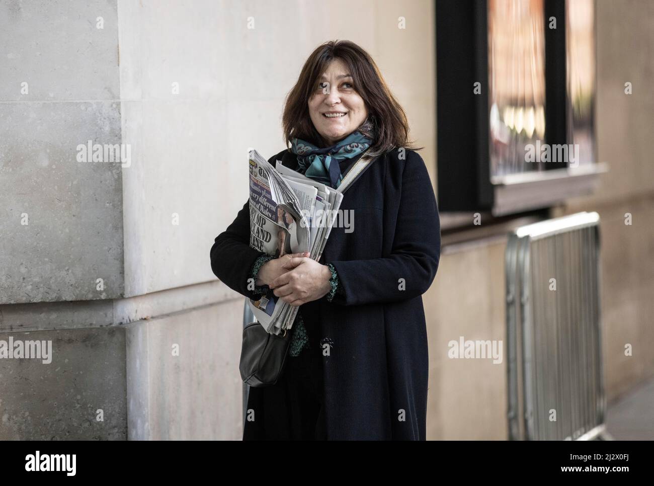 Sarah vine arriving at the sophie raworth sunday show hi-res stock ...