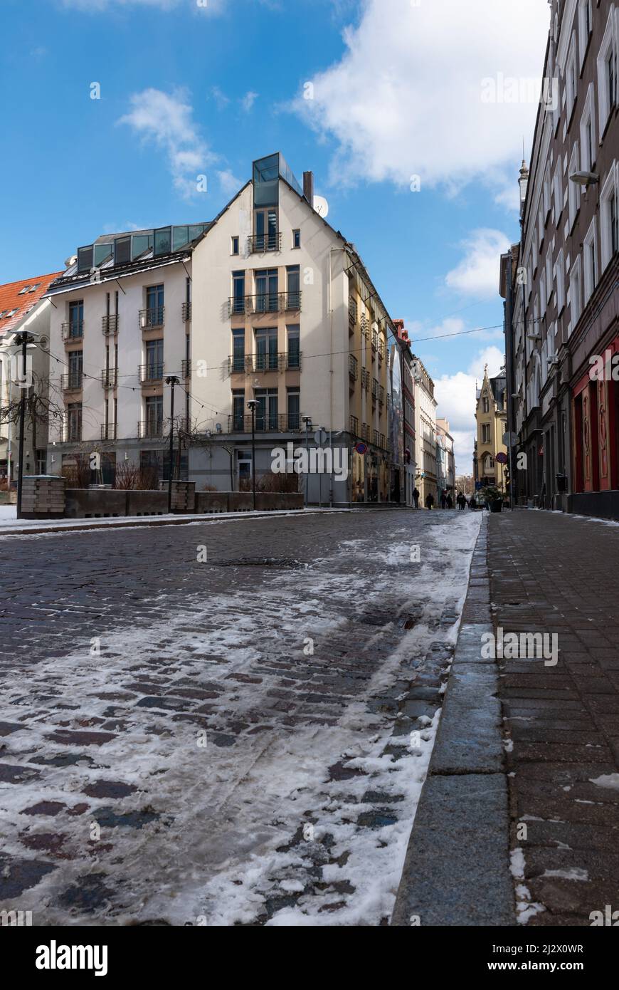 Low angle snow street hi-res stock photography and images - Alamy
