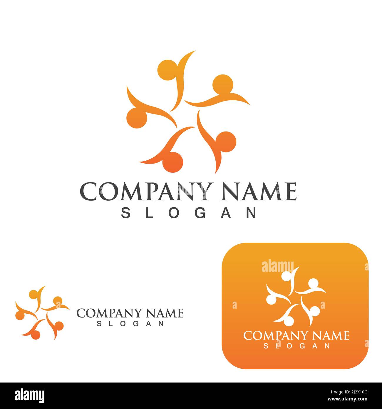 Community group logo, network and social icon vector Stock Vector Image ...