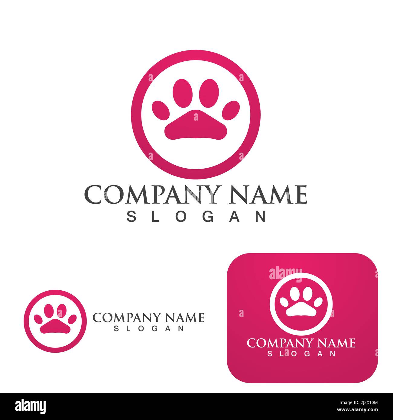 Dog paw Logo and symbol vector Stock Vector Image & Art - Alamy