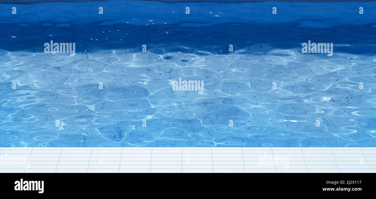Swimming pool caustics ripples and flows with waves background. summer ...